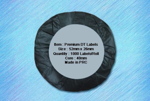 52mm x 26mm Direct Thermal Label Roll | Kuwait Labels