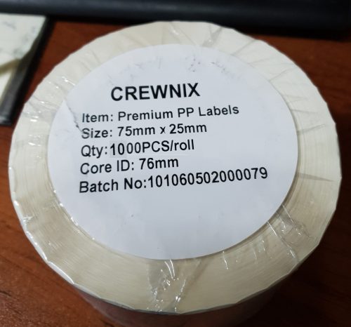 75x25mm PP Labels – Durable & Waterproof | Kuwait Labels