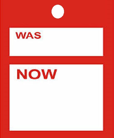 WAS-NOW Sale Tags - Kuwait Labels
